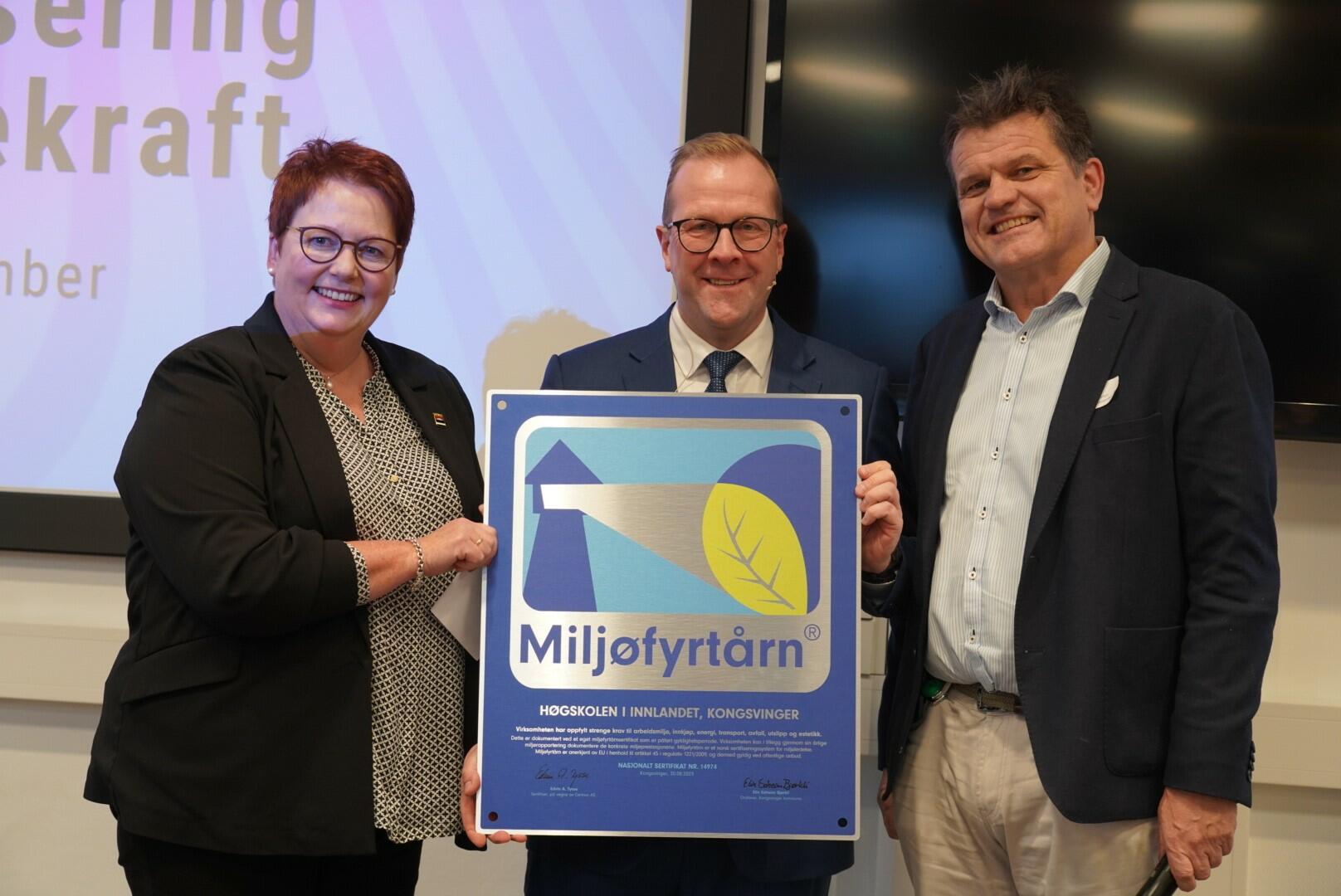 Miljøfyrtårn til Høgskolen i Innlandet, Kongsvinger - Kongsvinger kommune